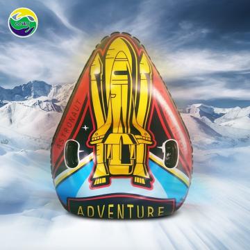 Quality Rocket triangle shape new design snowtube toy for kid winter sledge for sale