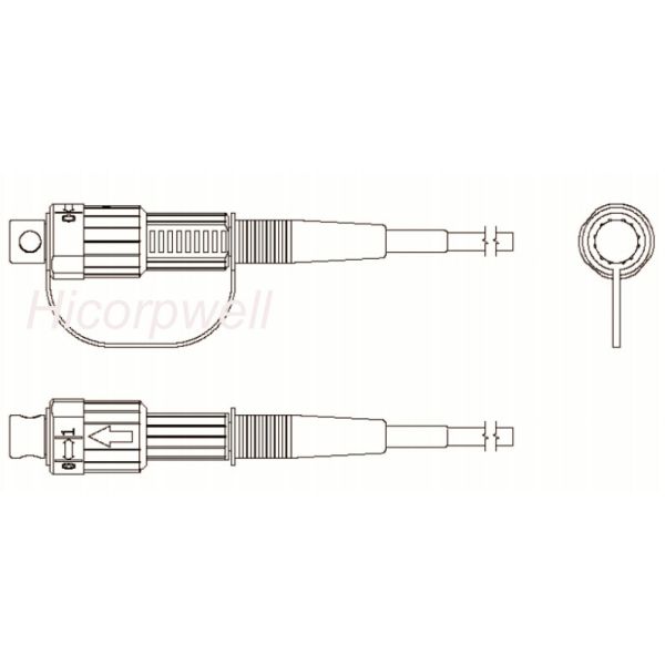 Quality Dustproof Outdoor Fiber Optic Patch Cables Mini SC Connector / Adapter IP67 for sale