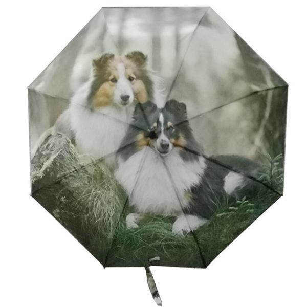Quality DIY Custom Design Dragonfly Animal Pattern Three-folding Umbrella with Black for sale