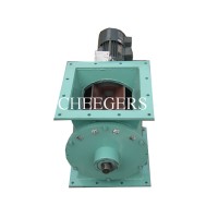 Quality SS400 Steel Rotary Feeder Valve Wood Pellet Timber 6 Inch for sale