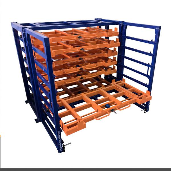 Quality Roll Out Metal Structure Rack Heavy Duty Manual Horizontal Sheet Metal Storage for sale
