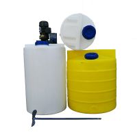 Quality Electric Water Treatment 50 Gallon Mixing Tank Chemical Storage OEM for sale