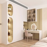 Quality OEM Modern Bedroom Furniture Mirrored Velvet Upholstered Dressing Table Ash Wood for sale