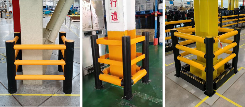 Building Post Safety Barrier Polygon Anti-Collision Guardrails Warehouse Safety Barrier