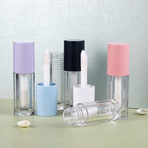 Quality Custom Logo 6ml Empty Lip Gloss Tube Private Label With Big Wand for sale