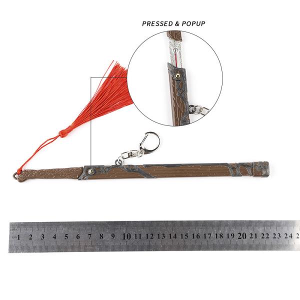 Quality The Untamed Automatic Eject Sword Keychain Zinc Alloy Mini Sword for sale