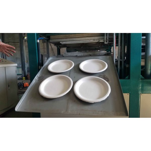 Quality 1500kg/day Fully Automatic Biodegradable Tableware Making Machine Rice Straw for sale