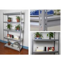 Quality Standing Type 5-layer Boltless Galvanized Steel Garage Storage Shelves with No. for sale