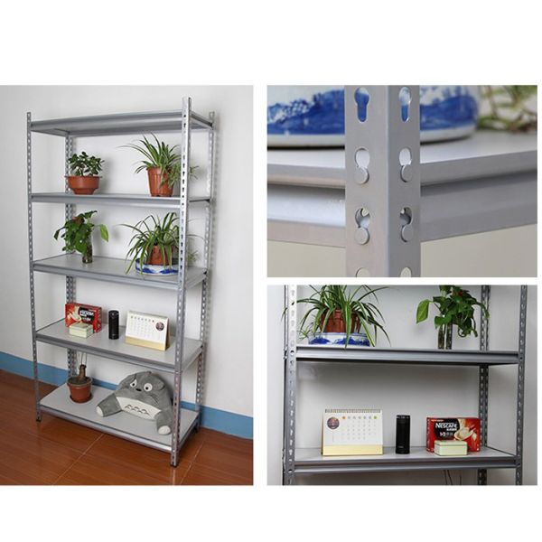Quality Standing Type 5-layer Boltless Galvanized Steel Garage Storage Shelves with No. of Tiers for sale