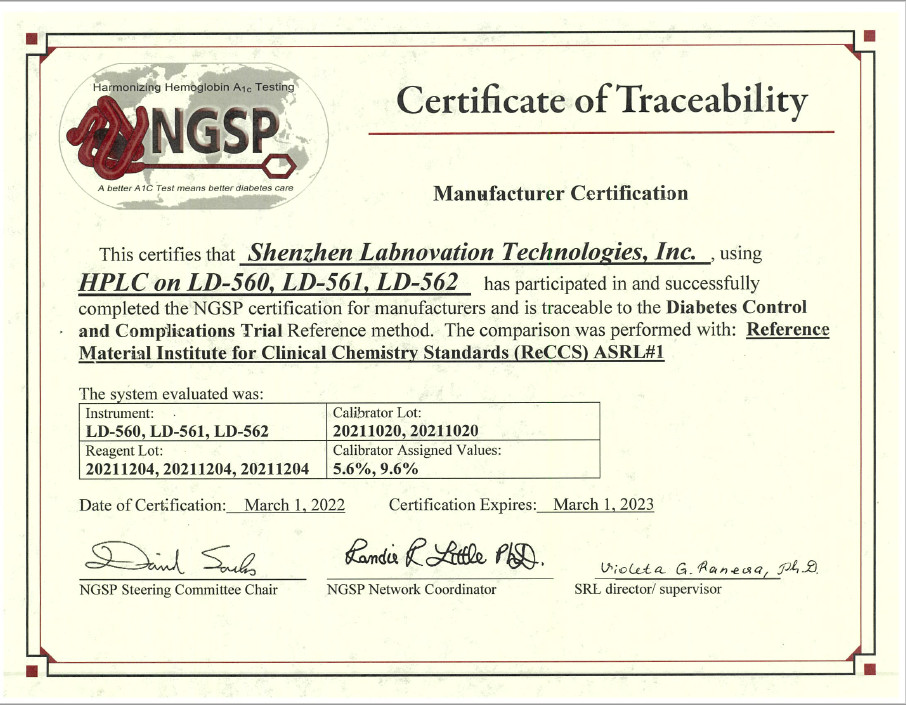 HbA1c analyzer Fully Automated HPLC HbA1c Analyzer Diabetes Control ...
