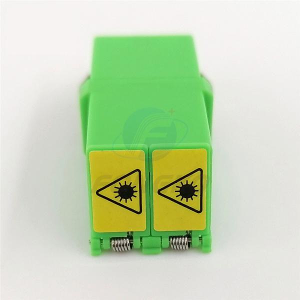 Quality Flangeless duplex LC /APC singlemode shutter fiber optic adapter for sale