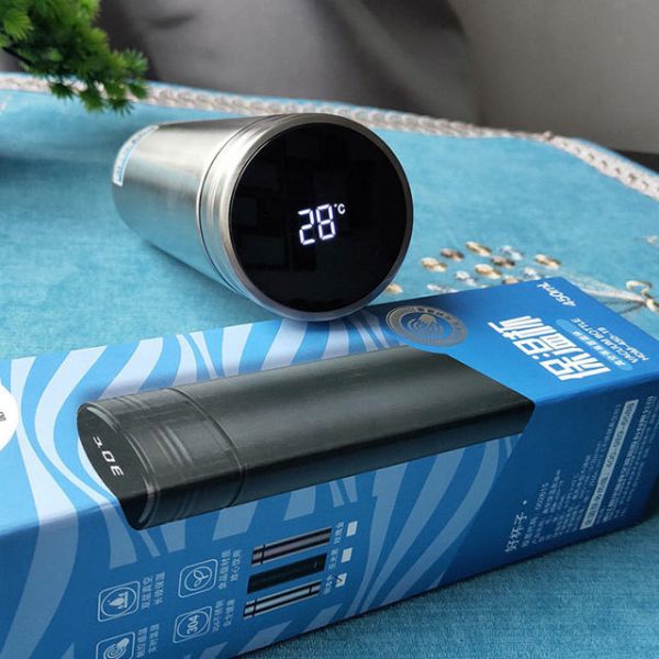 Quality Custom Logo Cafe Touch Control Vacuum Flask for Intelligent Temperature Water for sale