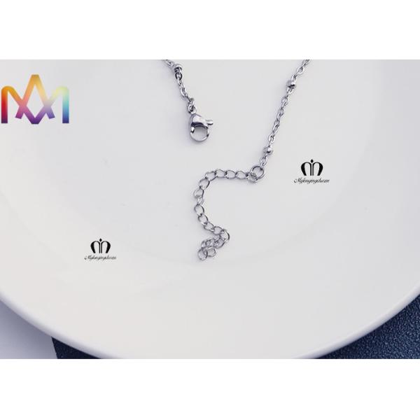 Quality SS304 Tag Pendants Custom Engraving Charms With Birthstone for sale