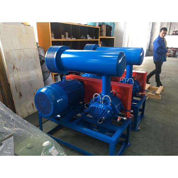 Quality DN80 Three - Lobe Roots Type Rotary Lobe Blowers Maxiumum Pressure 100KPA for sale