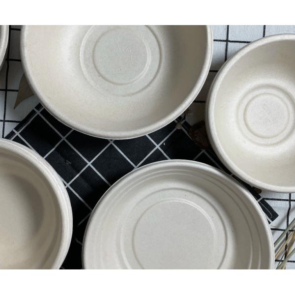 Quality Biodegradable Disposable Paper Bowl, Wheat Straw Fast Food Bowl for sale