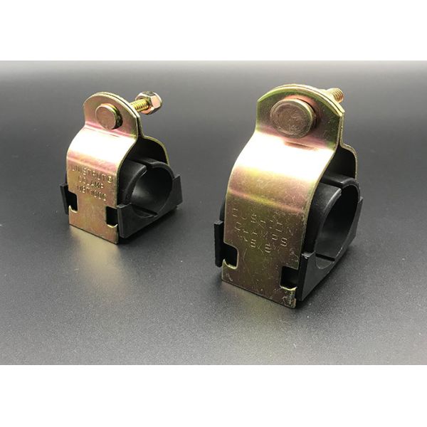 Quality Custom Yellow Zinc Channel Mounted Cushion Clamps for sale