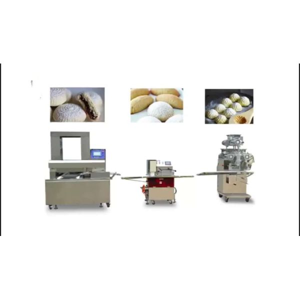 Quality Automatic equipment making production line press mooncake maamoul moon cake for sale