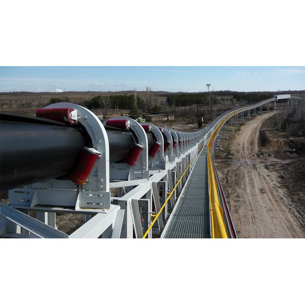 Quality Dust-Free Pipe Belt Conveyor – Clean, Efficient Bulk Material Transport for sale