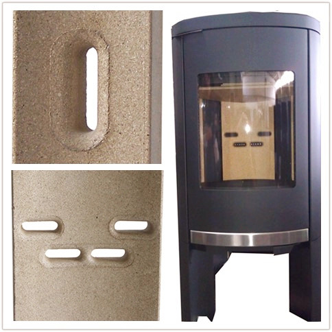 Quality Nontoxic Vermiculite Board For Stoves , Shockproof Refractory Insulation Plate for sale