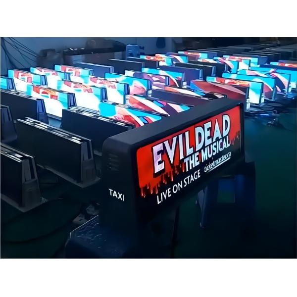 Quality Outdoor Creative LED Display Screen Digital Taxi Top LED Sign for sale
