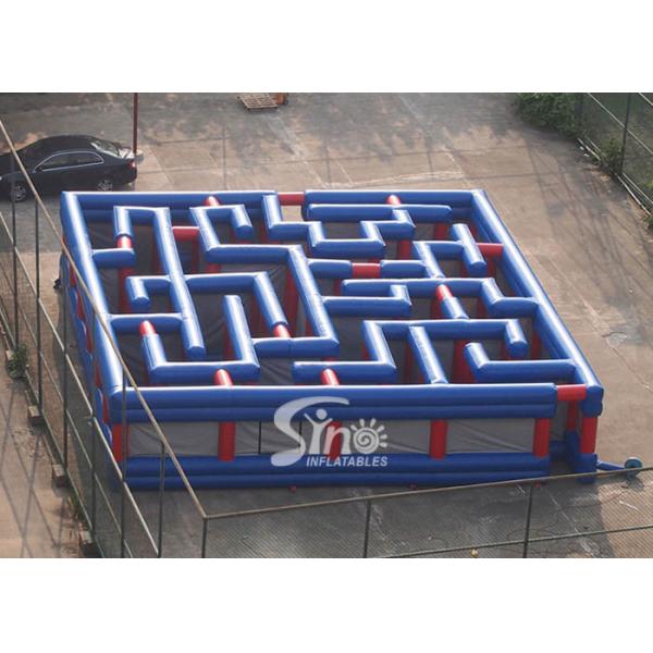 Quality Custom Made Giant Outdoor Amusing Inflatable Maze For Kids N Adults Challenge Activities for sale