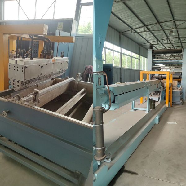 Quality Second Hand PP Woven Bag Machine Flat Yarn Extruder Machine With Pin Roller for sale
