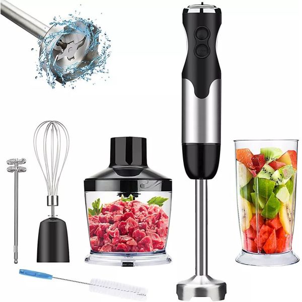 Quality 9 Speed Stick Hand Blender 400 Watt 4 In 1 Immersion Blender Set for sale