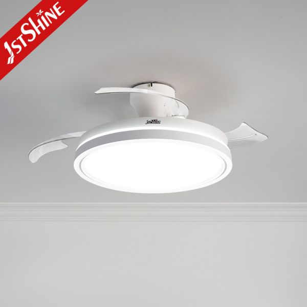 Quality 42 Inch Retractable Ceiling Fan Light with DC Motor and 6 Speed Remote Control for sale