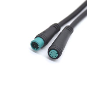 Quality M8 5Pin Waterproof Plug IP65 E-Bike Male Female Wire 240V for sale