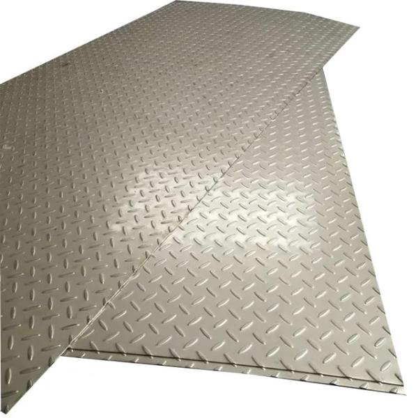 Quality 304 316 Stainless Checkered Plate Embossed Length 2440mm 3000mm 6000mm for sale