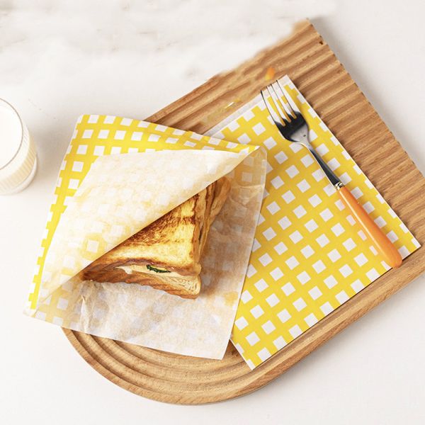Quality Embossing Recycled Greaseproof Food Wrap Paper Customized for sale