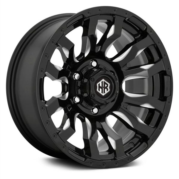 Quality Fuel off road wheels BLITZ design black rims for sale