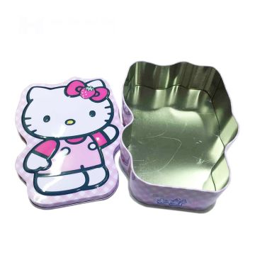 Quality Vintage Embossed Hello Kitty Butter Biscuit Tin Container With Lid Bulk for sale