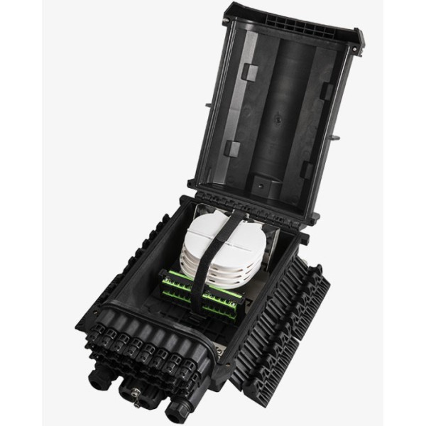 Quality 144 core Fiber Optic Distribution Box , Fiber Connection Box Wall Mountable 24F for sale