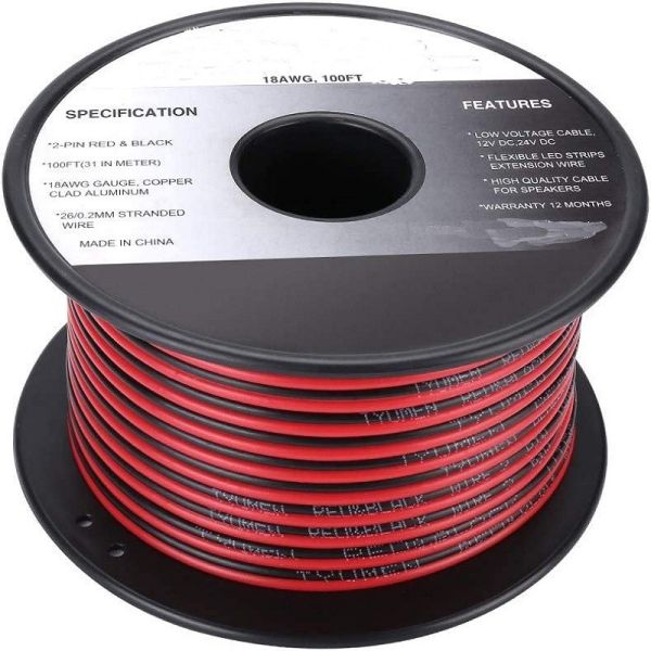 Quality Flexible Wire Ext 2pin 2 Color Red Black Cable for LED Strips Extension for sale