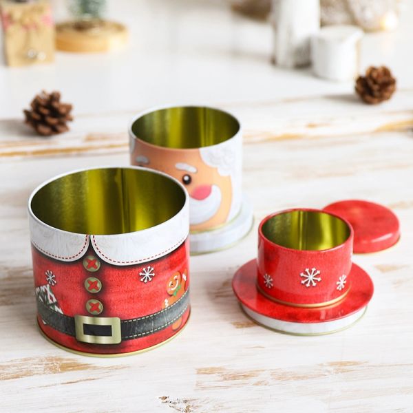 Quality Christmas Gift Tin Box 0.22mm Small Rectangular Iron Cans Tin Containers PMS for sale