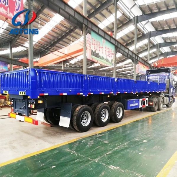 Quality Truck Trailer 3 Axle 40-60 tons 13000mm length curtain side wall cargo semi trailer for sale