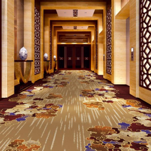 Quality Design 80% Wool And 20% Corridor Hotel Axminster Carpet For Home Pile Height 7mm for sale