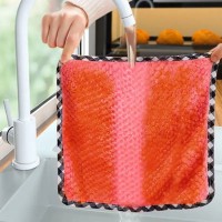 Quality Microfiber Kitchen Cleaning Cloth Non-Stick Oil 25x25cm for sale