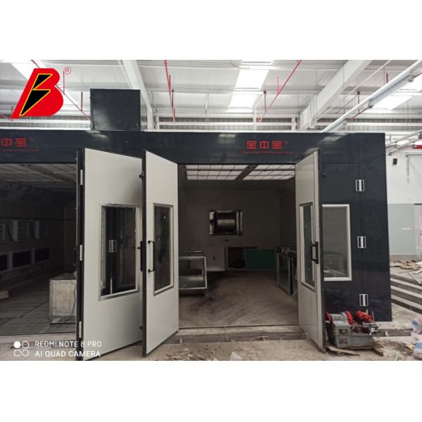 Quality Car BZB Electric Heated Spray Booth For Auto Turbine Fans for sale