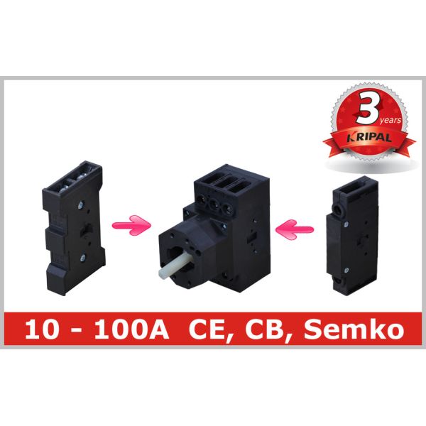 Quality Weatherproof 100 Amp Disconnect Switch with 1NO+1NC For Rotary Isolating for sale