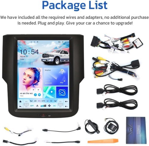 Quality VIKNAV Wireless Car 1500 for Dodge Ram Radio Upgrade 2014 2015 2016 2017 10.4 for sale