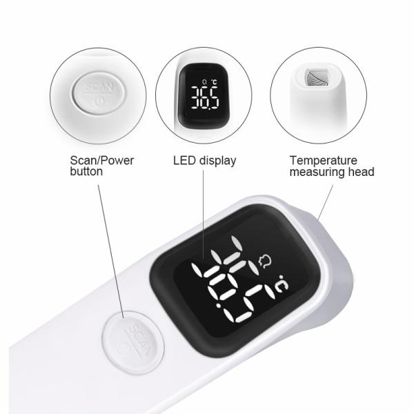 Quality LED Household Digital Thermometer Infrared Acrylic Laser Temperature Reader for sale