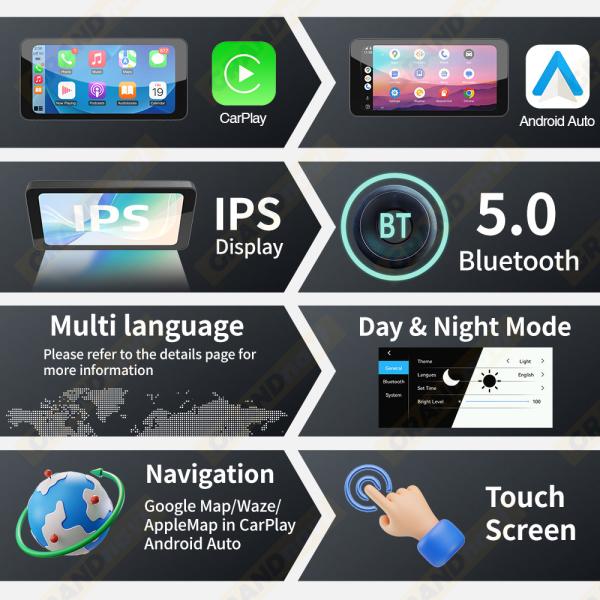 Quality 6.3" Touch Screen Motorcycle Navigation Device with IPX7 Waterproof and for sale