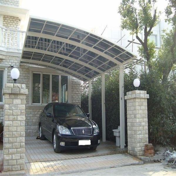 Quality Car Shade Green 2mm Polycarbonate Porch Canopy for sale