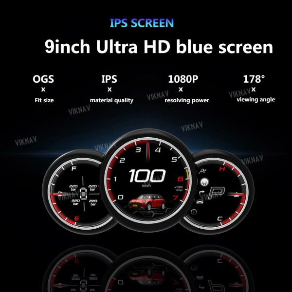 Quality VIKNAV 9 ” Digital Dashboard For BMW MINI 2014-2023 RHD&LHD LCD Screen for sale