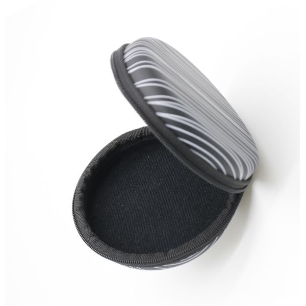 Quality 75 Degree EVA Headphone Carrying Case Round With Zipper for sale