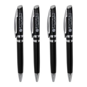 Quality High Quality Office Stationery 1.0mm Aluminum Twist Ballpoint Pen With Logo for sale