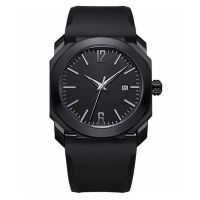 Quality 13mm Thickness Silicone Quartz Watch 2.5D Curved Square Calendar Tape for sale