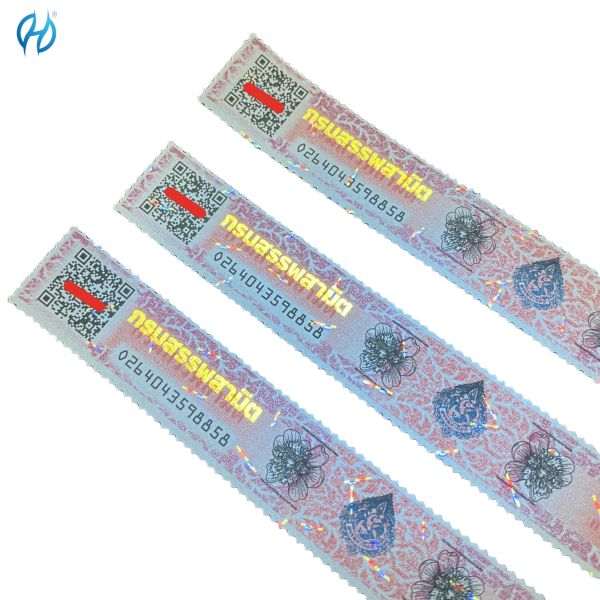 Quality Waterproof Vinyl Holographic Security Stickers for Decorative Applications for sale